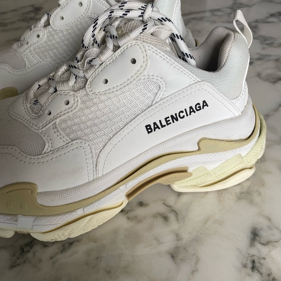 Balenciaga | Shoes | Balenciaga Triple S Logo Sneakers | Poshmark